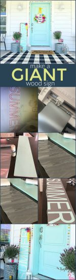 How to Make a GIANT Wood Sign - it's easy, inexpensive and fast!