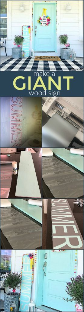 How to Make a GIANT Wood Sign - it's easy, inexpensive and fast!