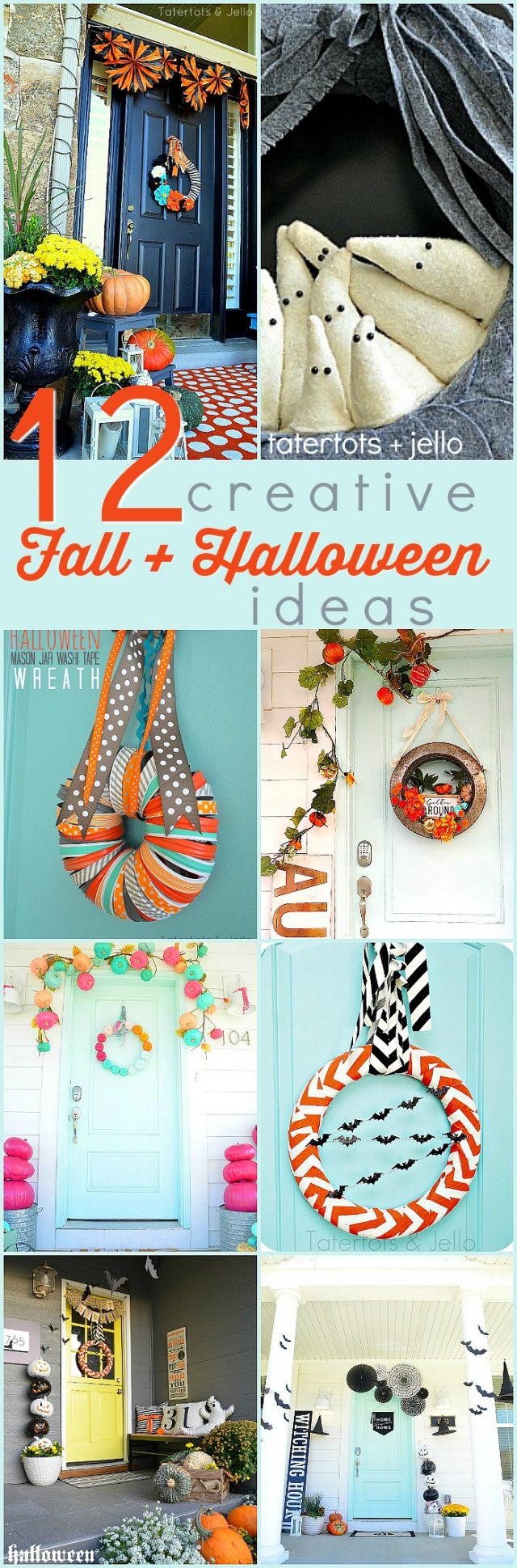 12 Creative Fall and Halloween Ideas - easy ways to dress up your home!