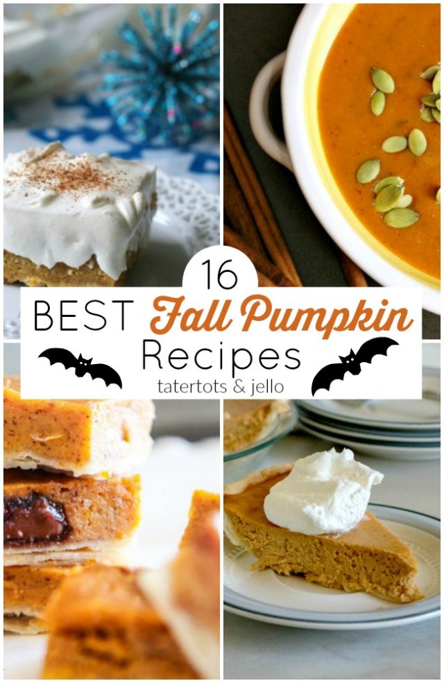 16 of The BEST Fall Sweet + Savory Pumpkin Recipes!