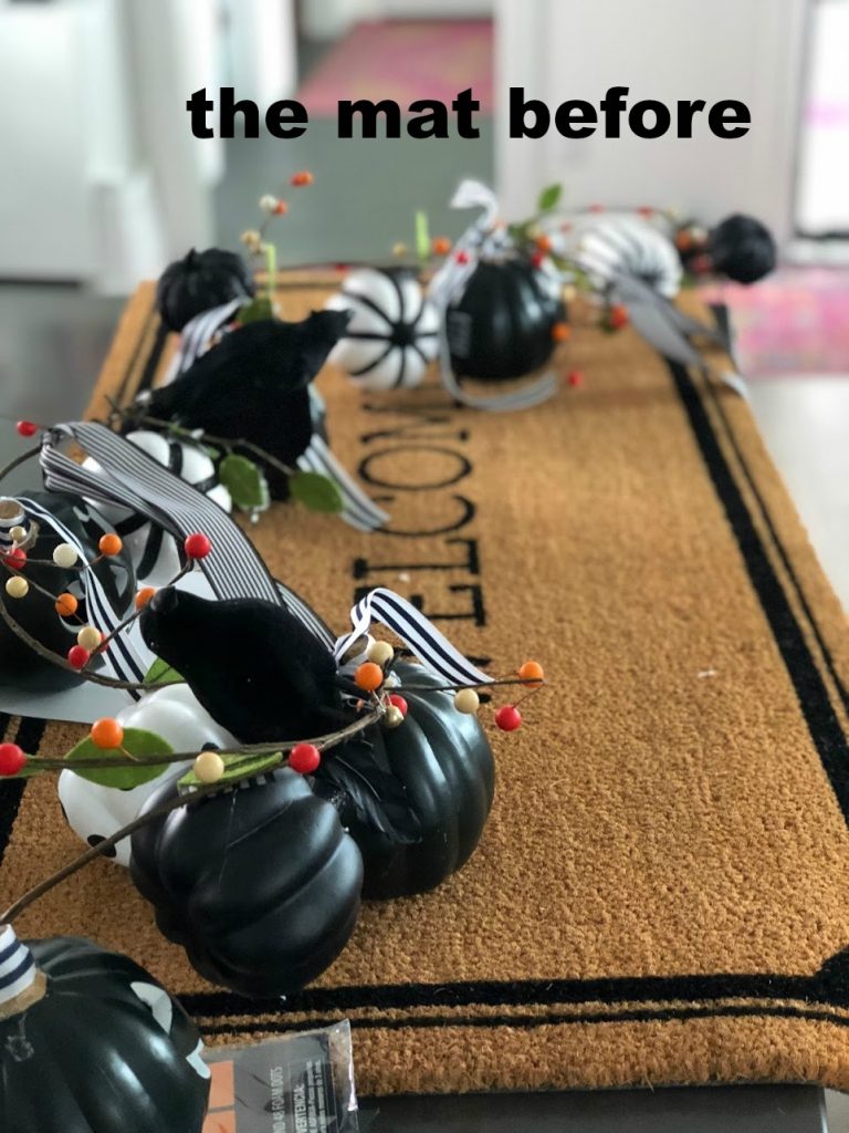 How to Make a Welcome My Pretties Painted Halloween Rug