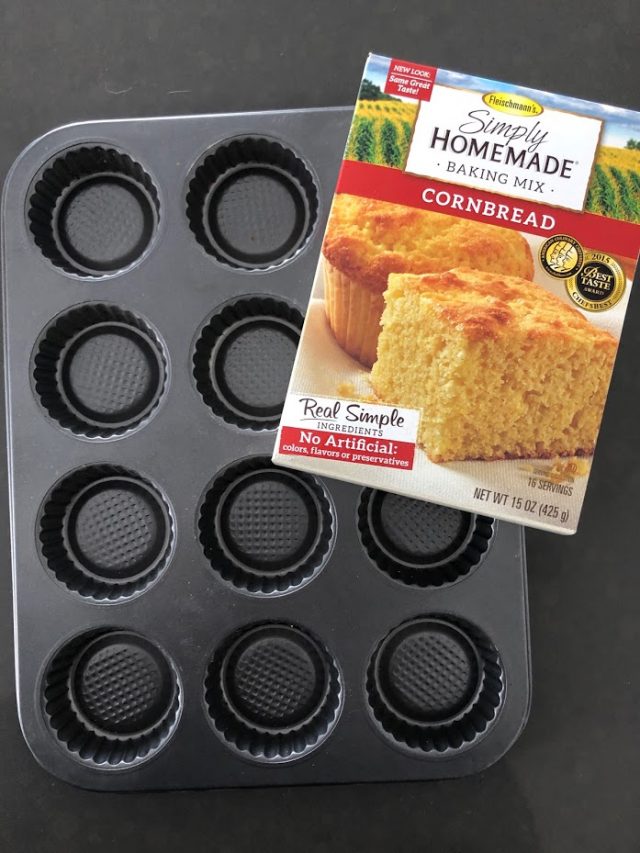 Holiday Appetizer - Southern-Style Cornbread Crostinis with Topping Bar