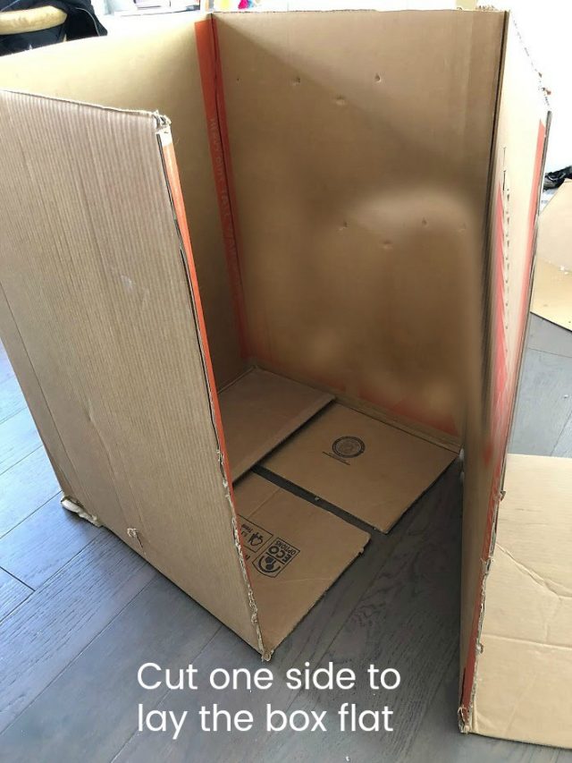 Make an Adorable DIY Playhouse Out of a Box