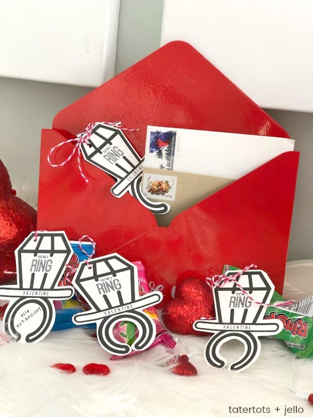 Ring Pop Valentine's Day Tween + Teen Printables Gift Idea