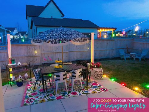 Add Color to Your Outdoor Space with Color-Changing Lights!