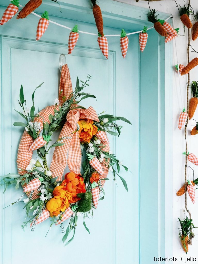 Layered Spring Plaid Wreath + 27 more DIY Spring Wreaths!