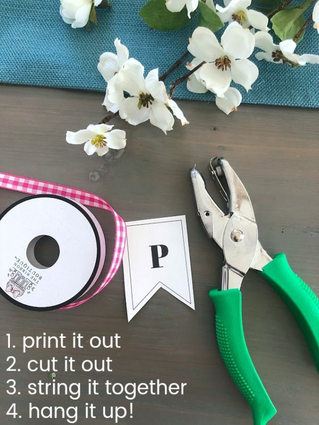 Spring Alphabet Pennant Banner Printables + 26 other free Printables!