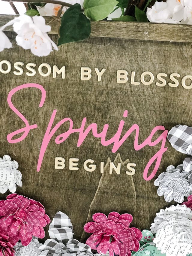 Easy Spring Paper Flower Wall Art + 4 More Paper Flower DIY Ideas!