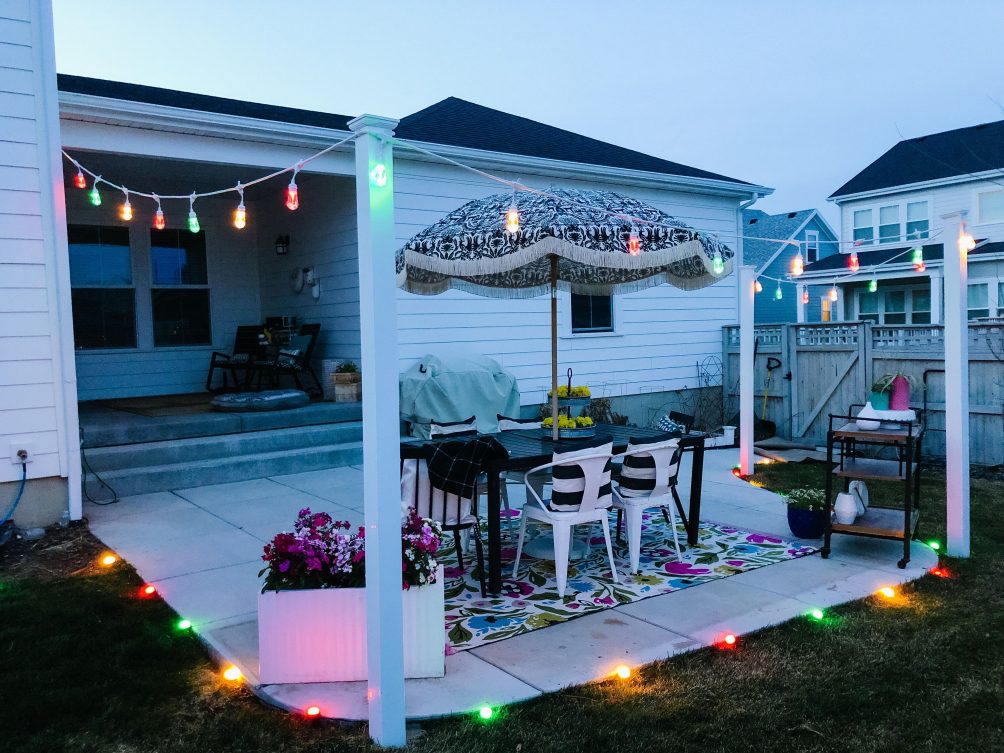 Add Color to Your Outdoor Space with Color-Changing Lights!
