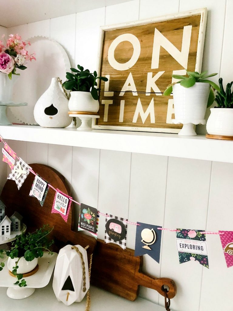 Colorful Summer Farmhouse Kitchen Nook + DIY ADVENTURE Banner