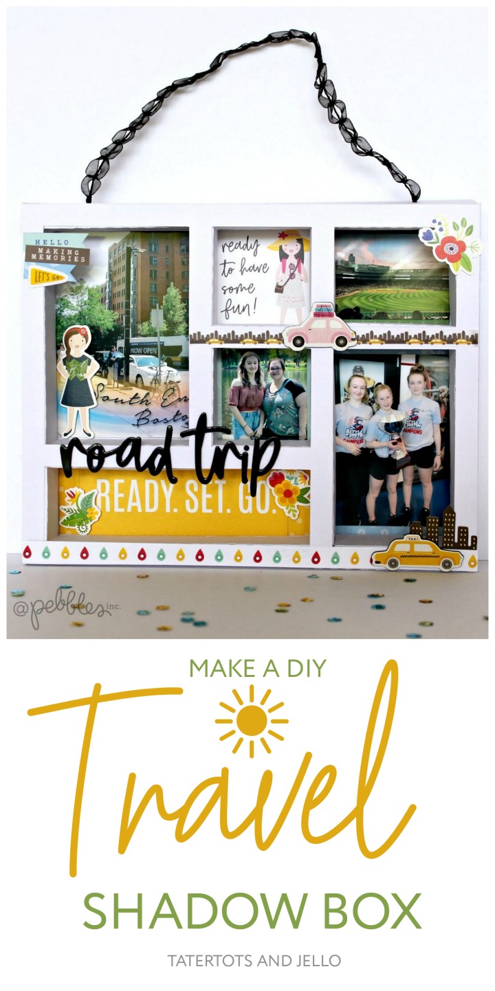 Make a Travel Shadow Box Photo Frame to Display a Special Trip!