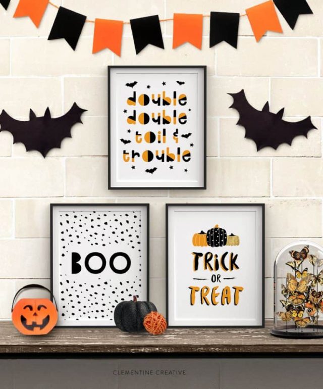 12 Spooky Halloween Printables for home decor and parties!