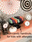 Halloween Trick-or-Treat Candy Station Game with Free Printable Labels