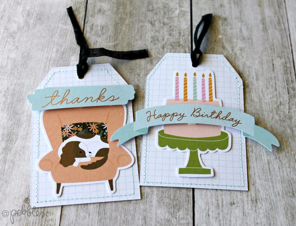 5-Minute Handmade Gift Tags with Stitched Edges
