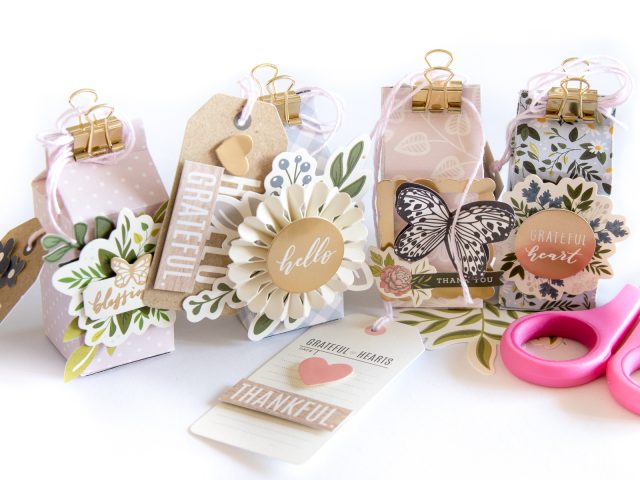 DIY Thanksgiving Place Card Favors Using Scrapbook Paper