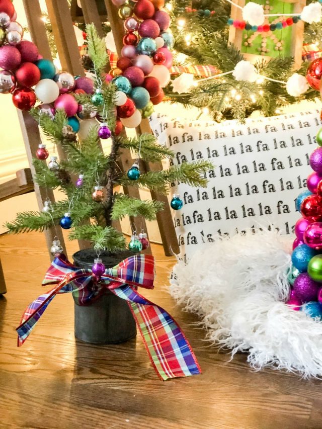 How to Create a Colorful Christmas Tree FALALALA Theme