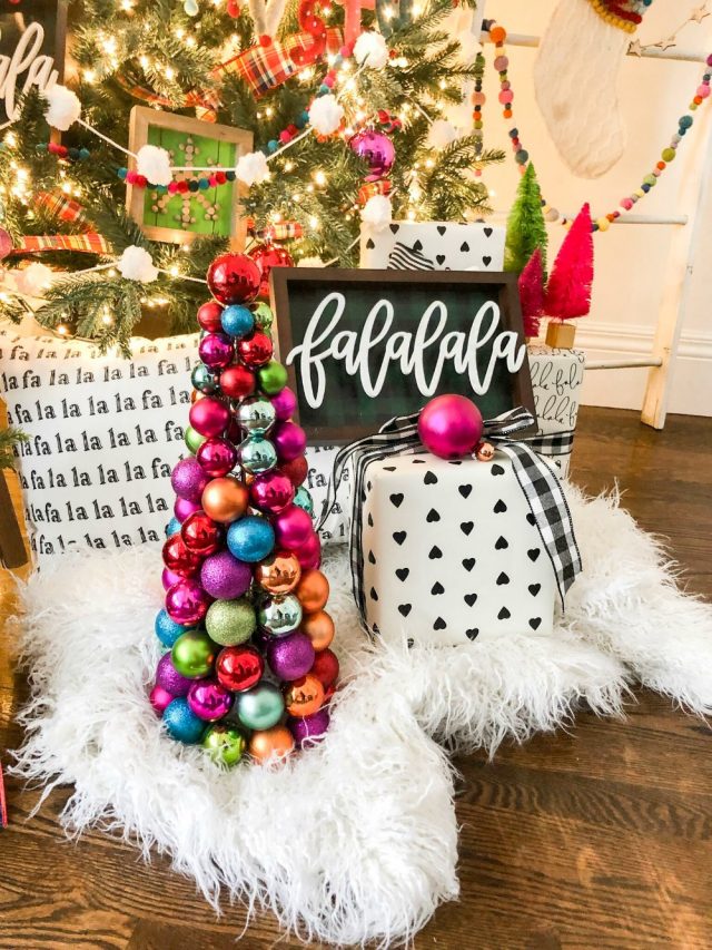How to Create a Colorful Christmas Tree FALALALA Theme