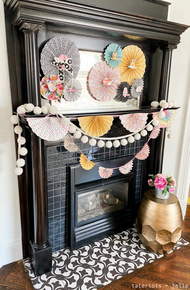 DIY Paper Fan Birthday Garlands - easy party decor!
