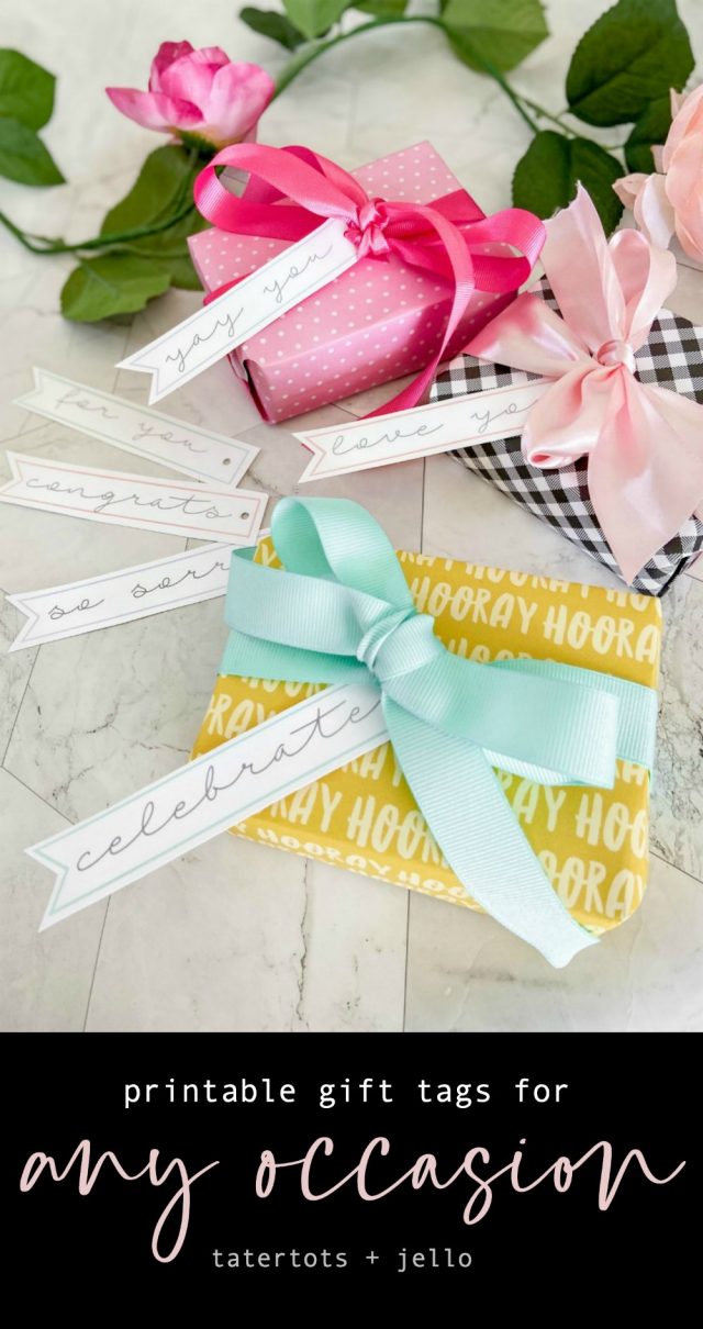 Simple All-Occasion Printable Gift Tags Easy Gift-Giving!