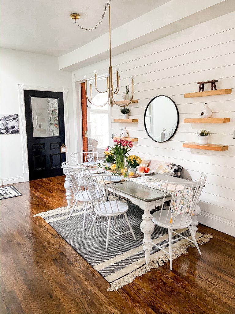 Colorful Boho Cottage Spring Home Tour - easy DIY ideas!