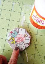 Easy Decoupaged Tile Magnets - a fun kids craft to make!