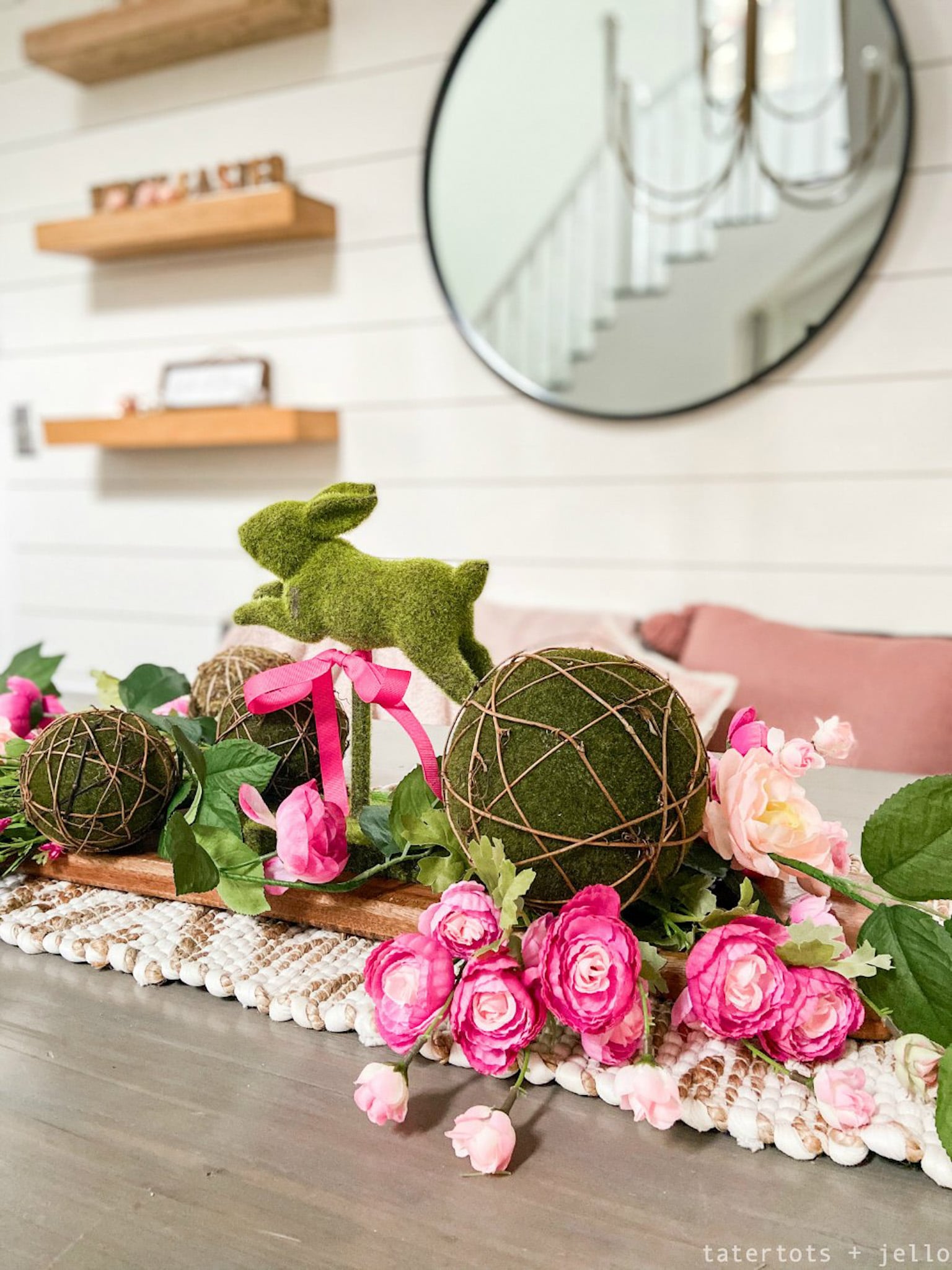 Colorful Spring Cottage Table Setting + 22 Spring Table Ideas!