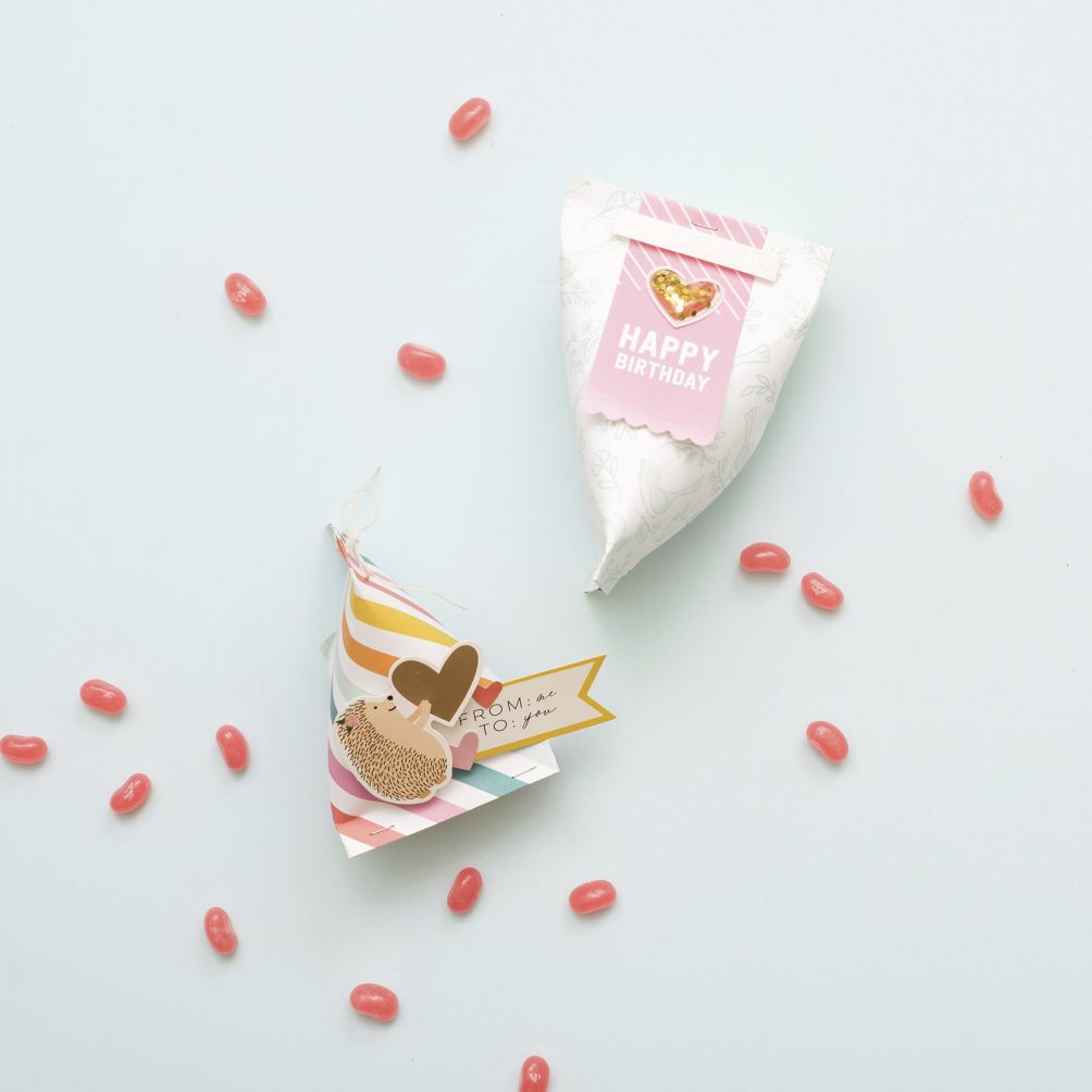 Simple Paper Gift Cones - easy neighbor, birthday or friendship gift idea!