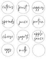 Easy Kids' Grab-and-Go Snacks and Lunches plus Printable Fridge Labels ...