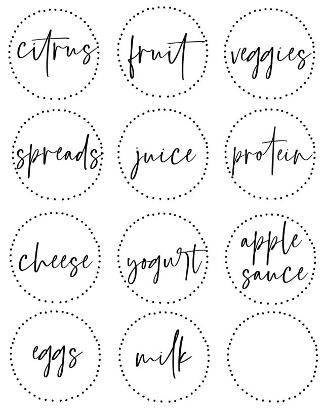 Easy Kids' Grab-and-Go Snacks and Lunches plus Printable Fridge Labels ...