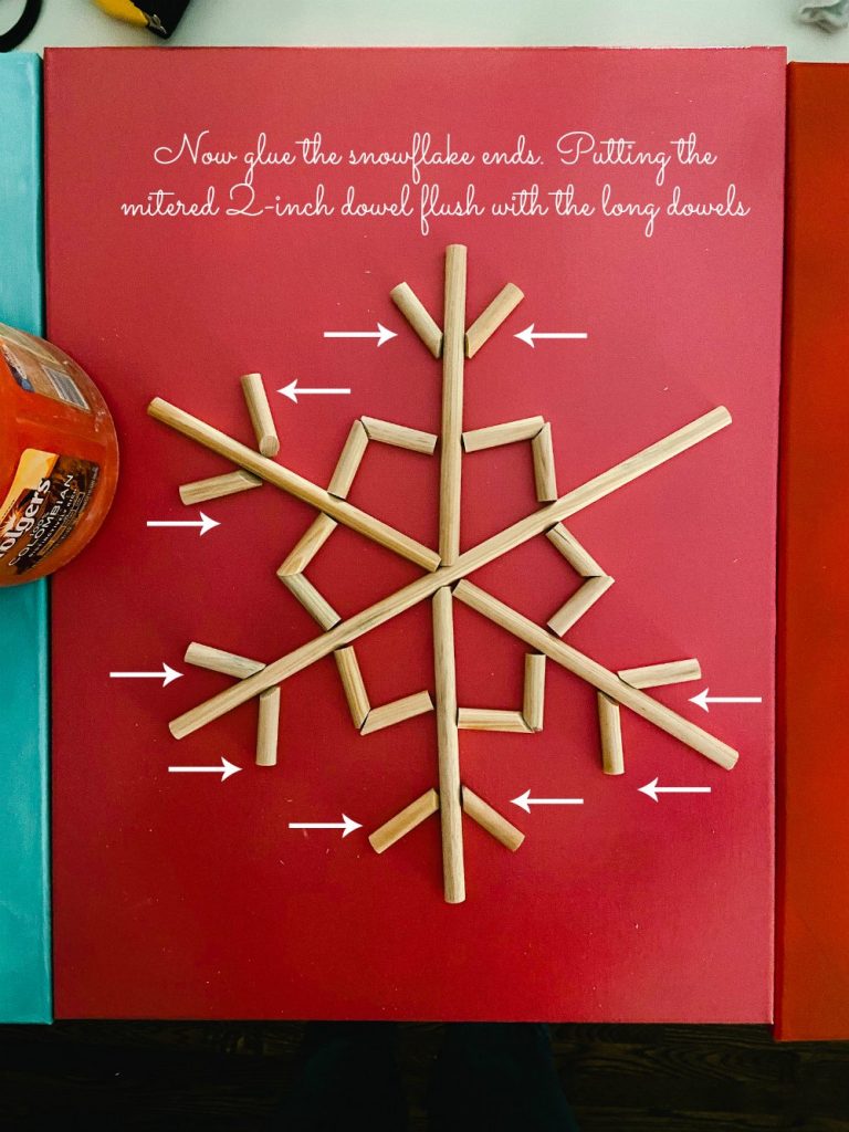 DIY Wood Snowflake Art - Tatertots and Jello
