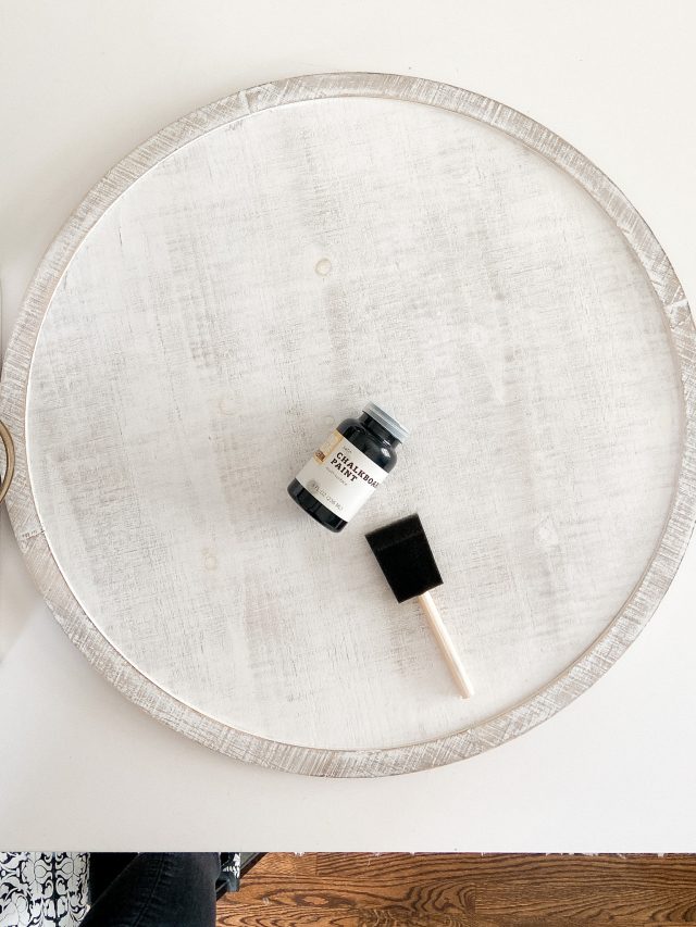 Colorful Spring Mantel with DIY Chalkboard Sign and Flowers