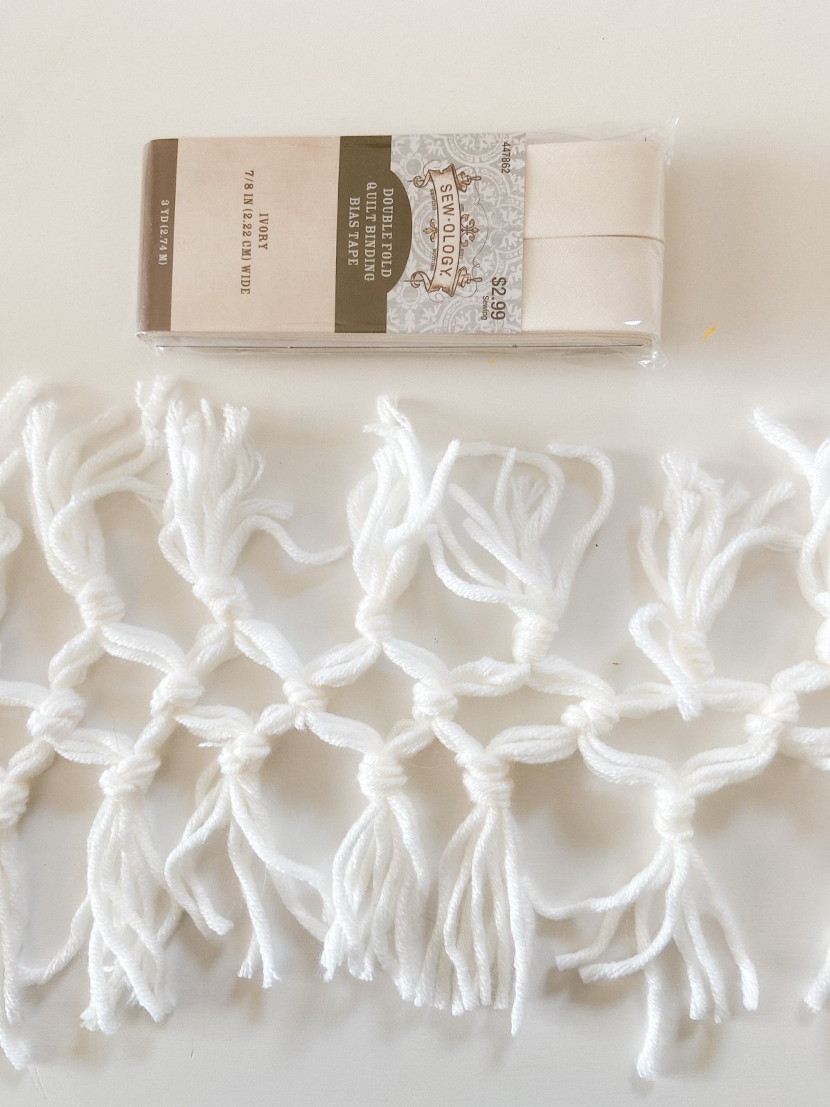 Envelope Pillow Cover with Macrame Fringe Trim Easy Sew