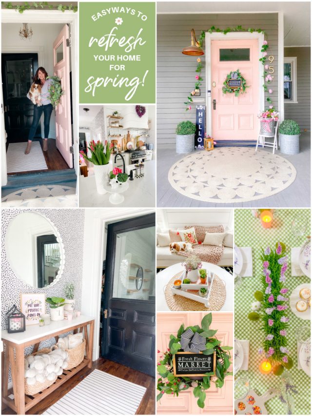 Cottage Spring Kitchen Decor - Tatertots and Jello