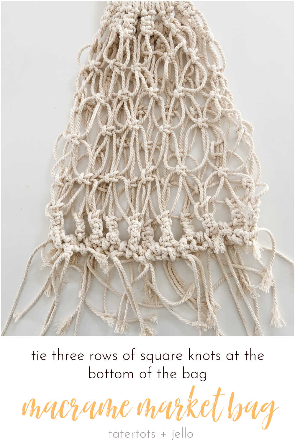 Make a Macrame Farmer's Market Bag for Beginners