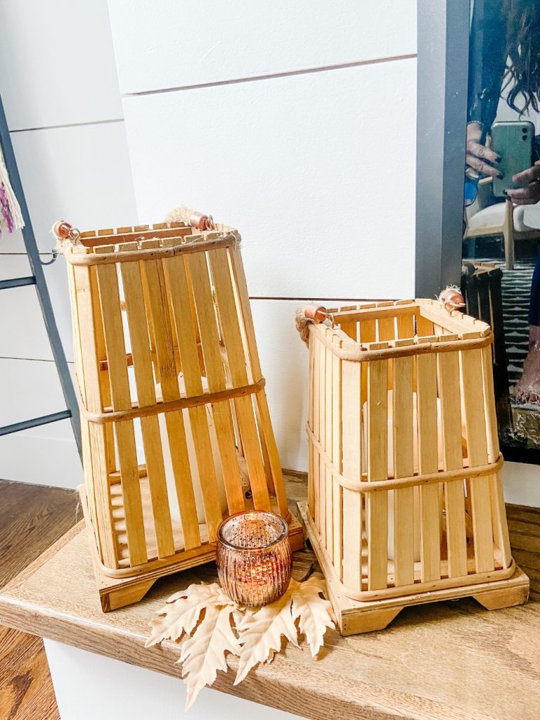 Boho Cottage Easy Fall Mantel Ideas using things you already have!