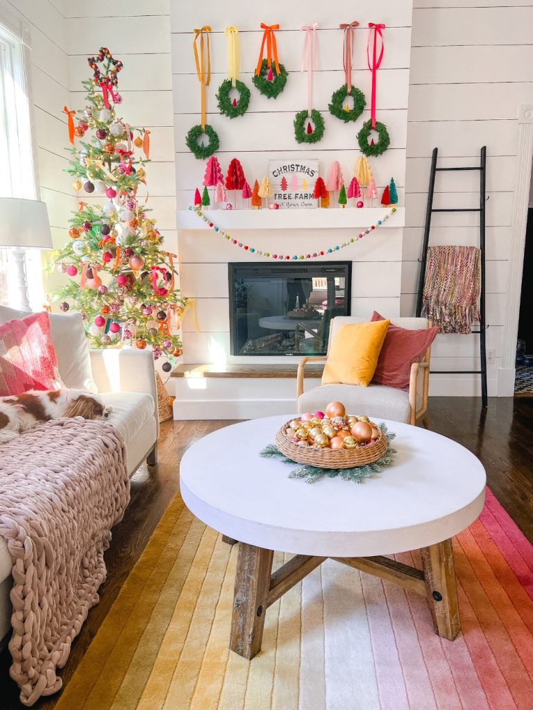 DIY Tissue Paper Holiday Trees - make them in any color for your home!