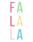 FALALALA Three Colorful Holiday Signs - print them out for instant decor!