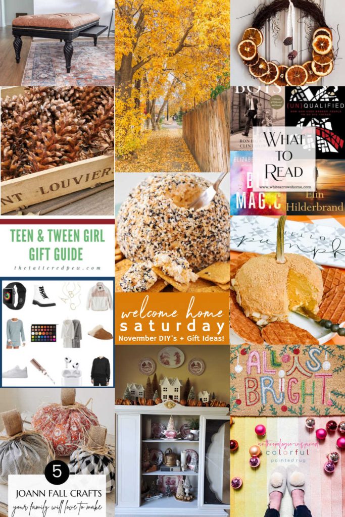 Welcome Home Saturday - November Home DIY, Recipes and Gift Ideas!