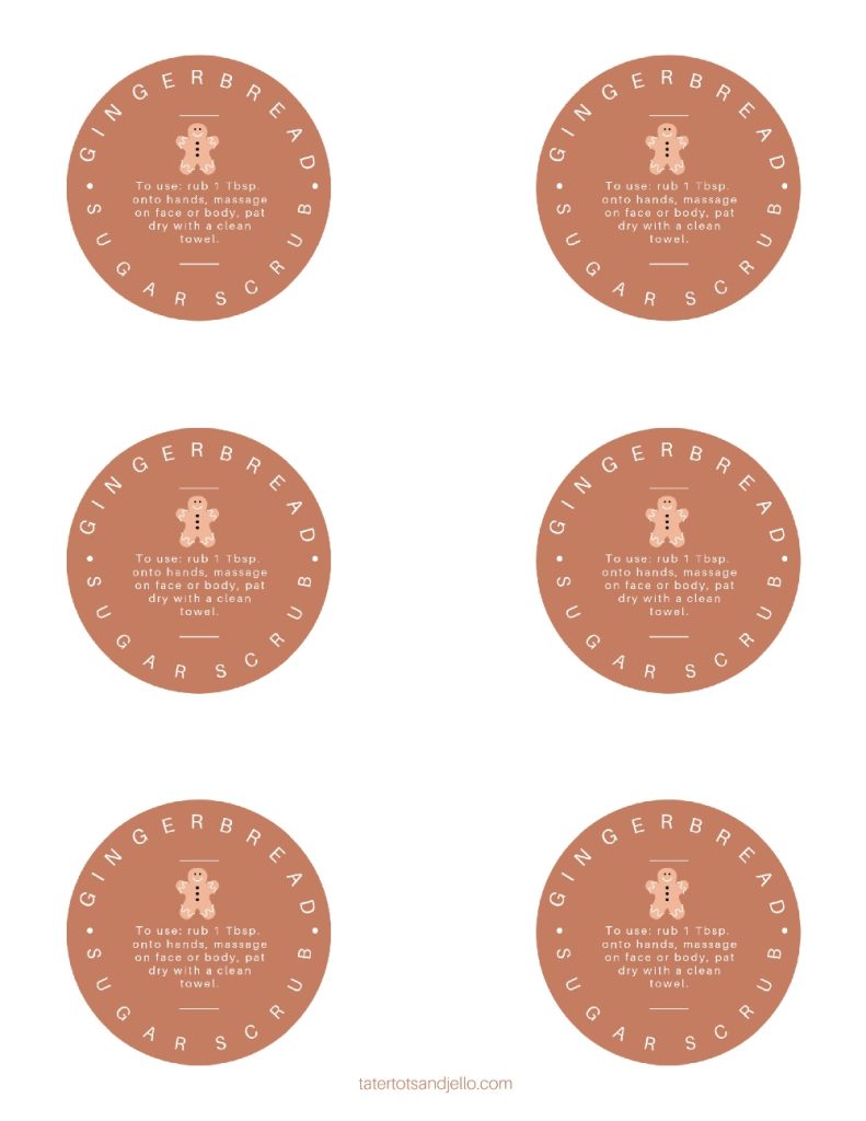 3-ingredient gingerbread sugar scrub