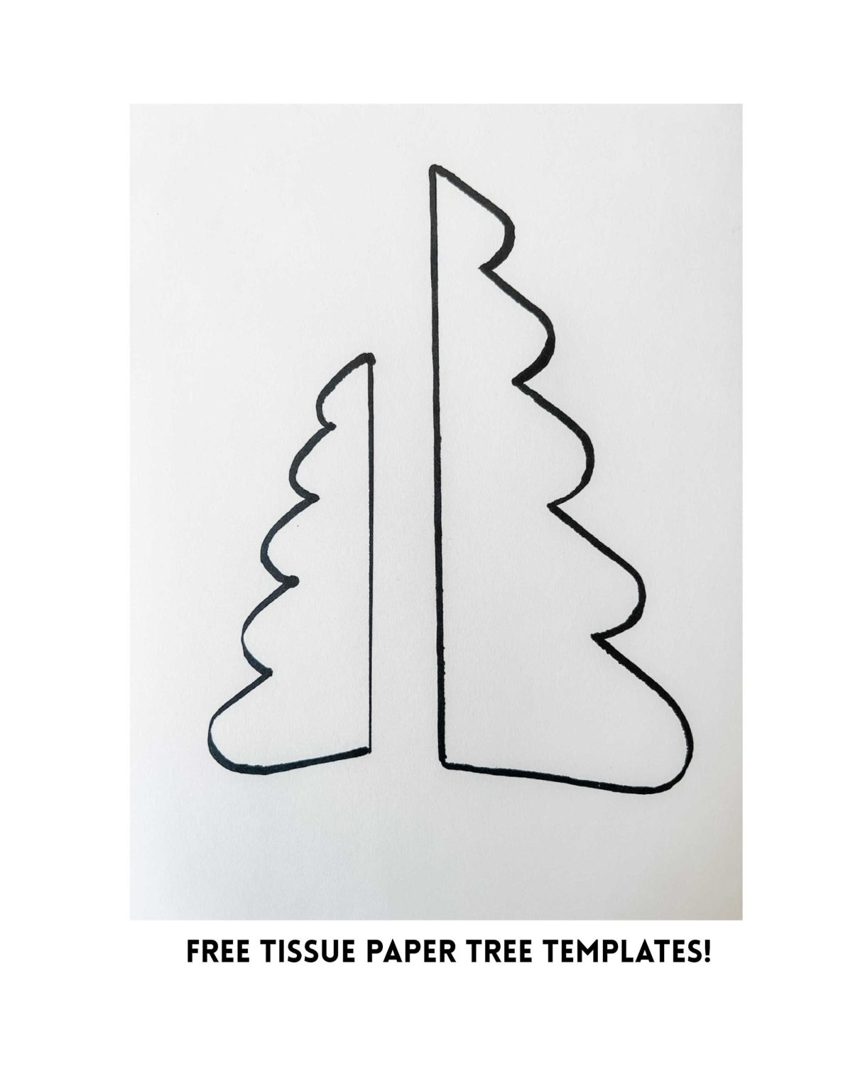 DIY Tissue Paper Holiday Trees - make them in any color for your home!