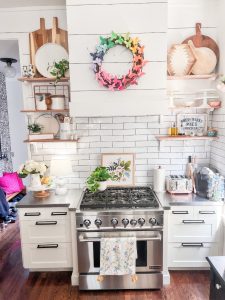 Cottage Spring Kitchen Decor - Tatertots and Jello