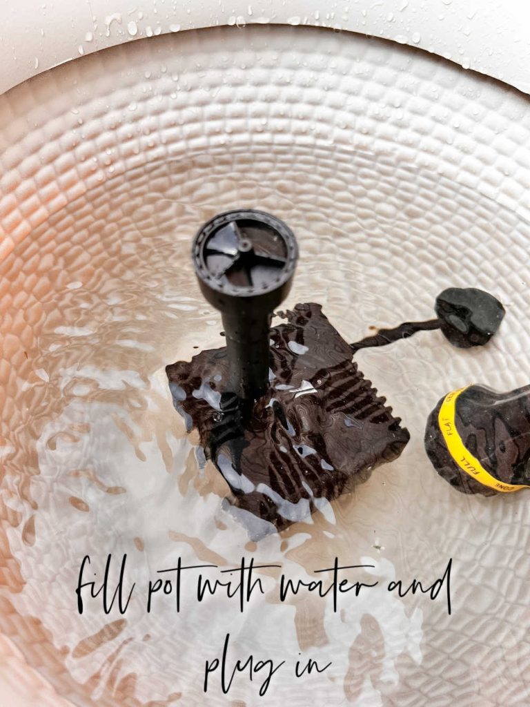 Turn a Pot Into a Fountain in 10-Minutes - turn your patio into an oasis!