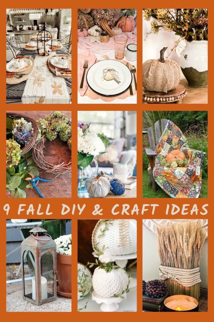 9 Beautiful Fall DIY Projects - easy ways to get cozy for Fall!