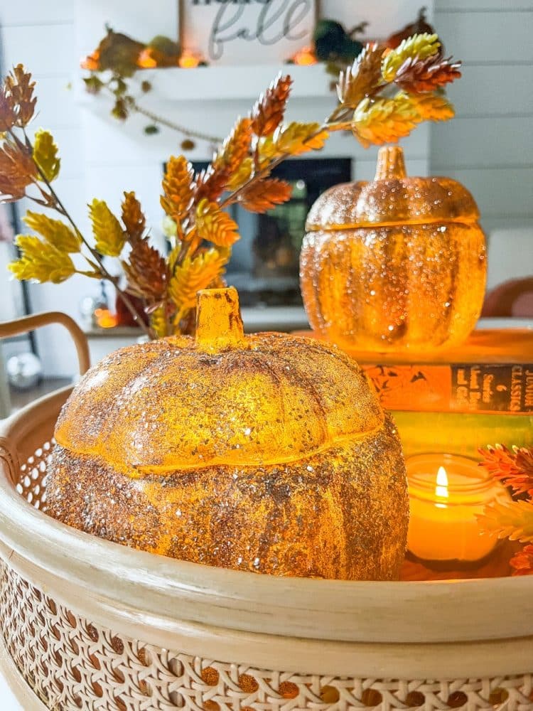 Pottery Barn Inspired Amber Pumpkin Cloches for 95% off!