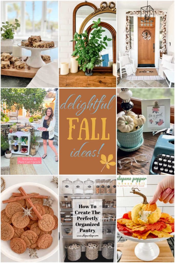 Delightful Fall Ideas - fall recipes, fall organizing and fall decor!