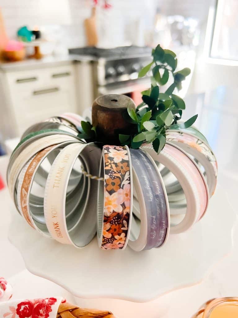 Washi Tape Mason Jar Pumpkin - a fun kids craft!