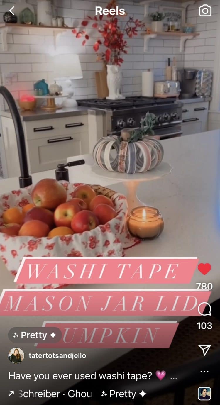 Washi Tape Mason Jar Pumpkin - a fun kids craft!