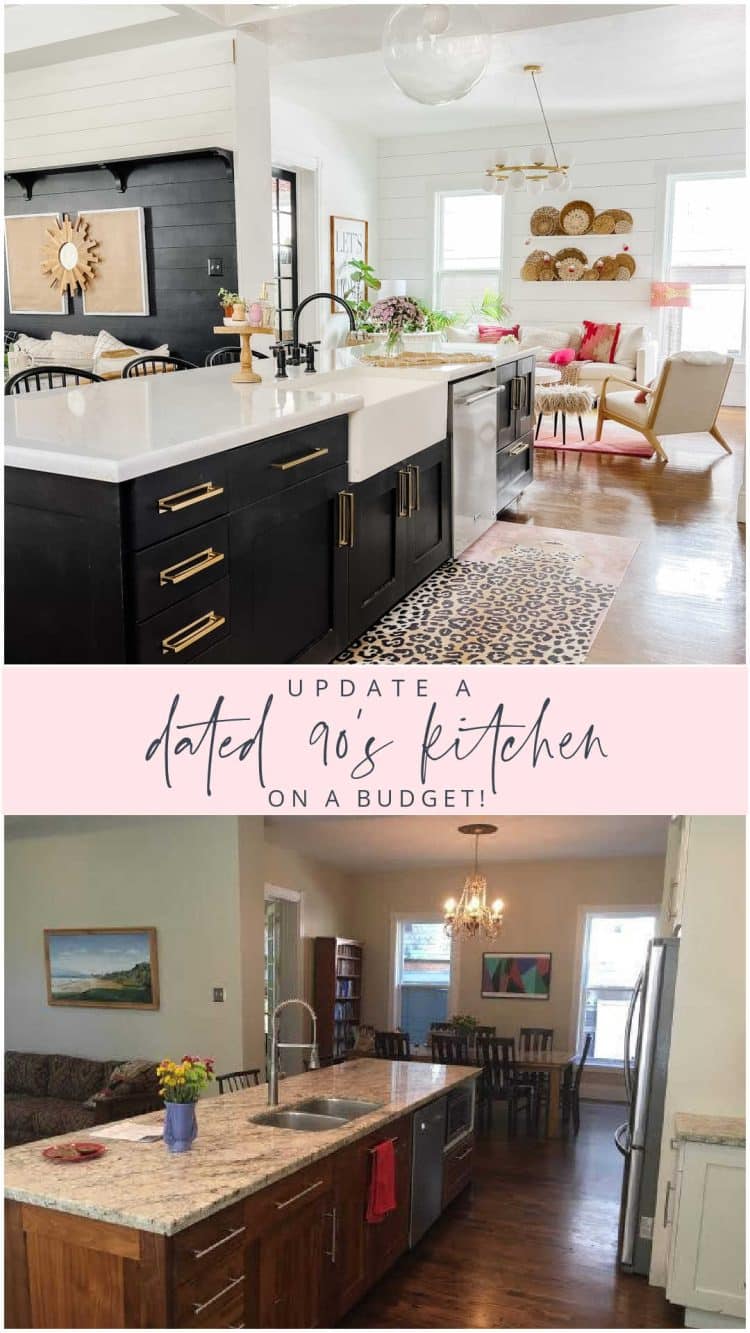 Update a Dated 90's Kitchen on a Budget