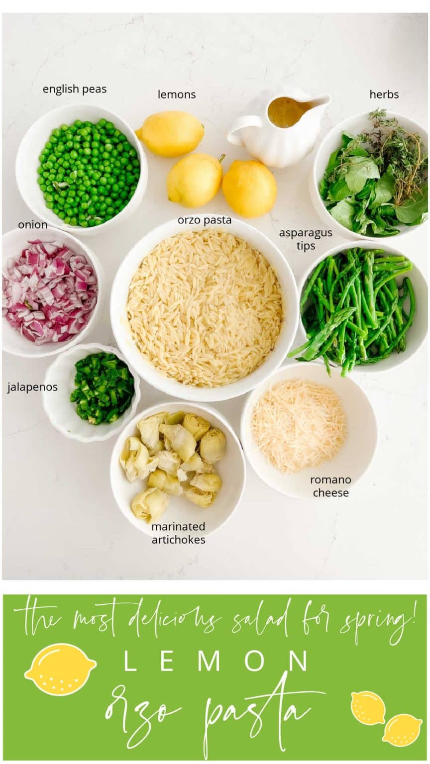 Lemon Orzo Pasta Salad - the perfect salad for warm weather!