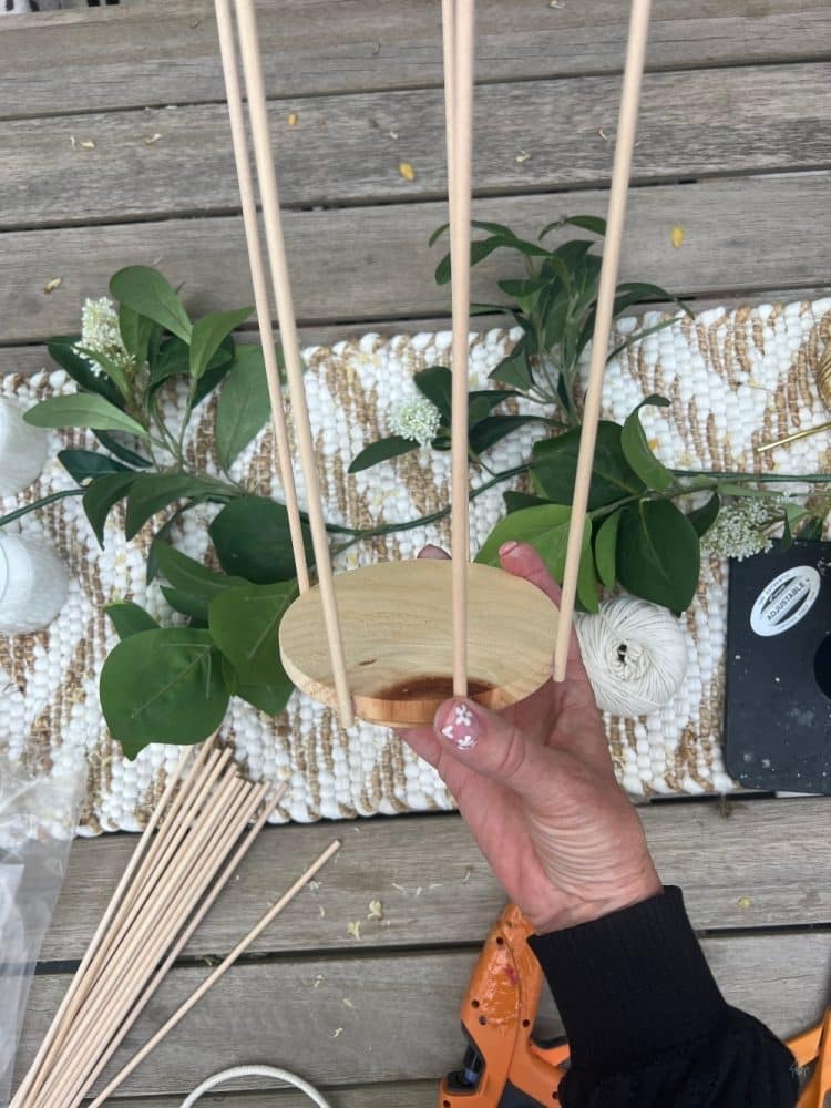 DIY Boho Wood Lanterns - perfect for summer al fresco dining!
